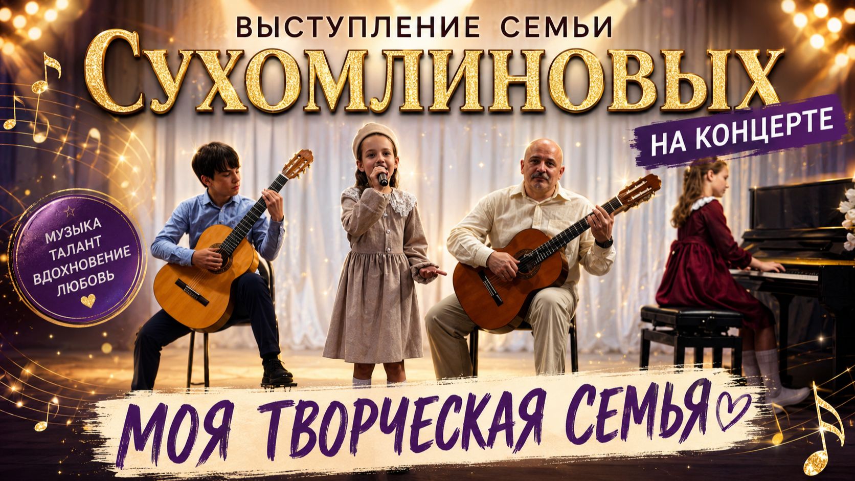 Выступление на концерте - Моя творческая семья.
