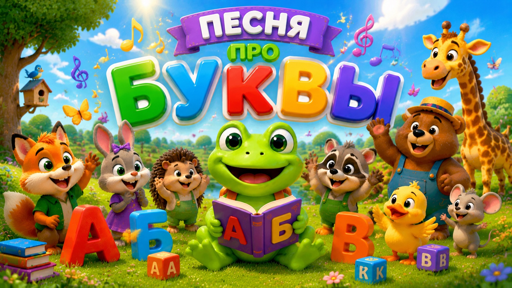 Детская песня | Детская песенка про алфавит | Квакваландия —«Песня про буквы»📚