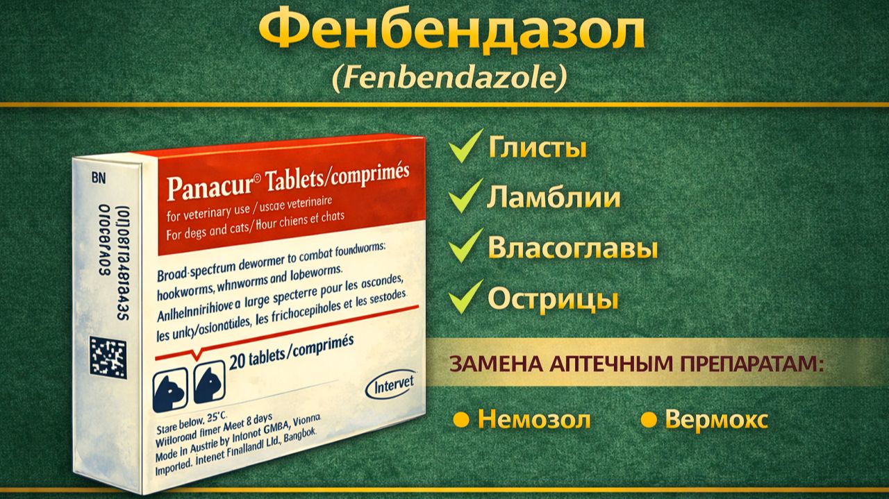 Фенбендазол (Fenbendazole)