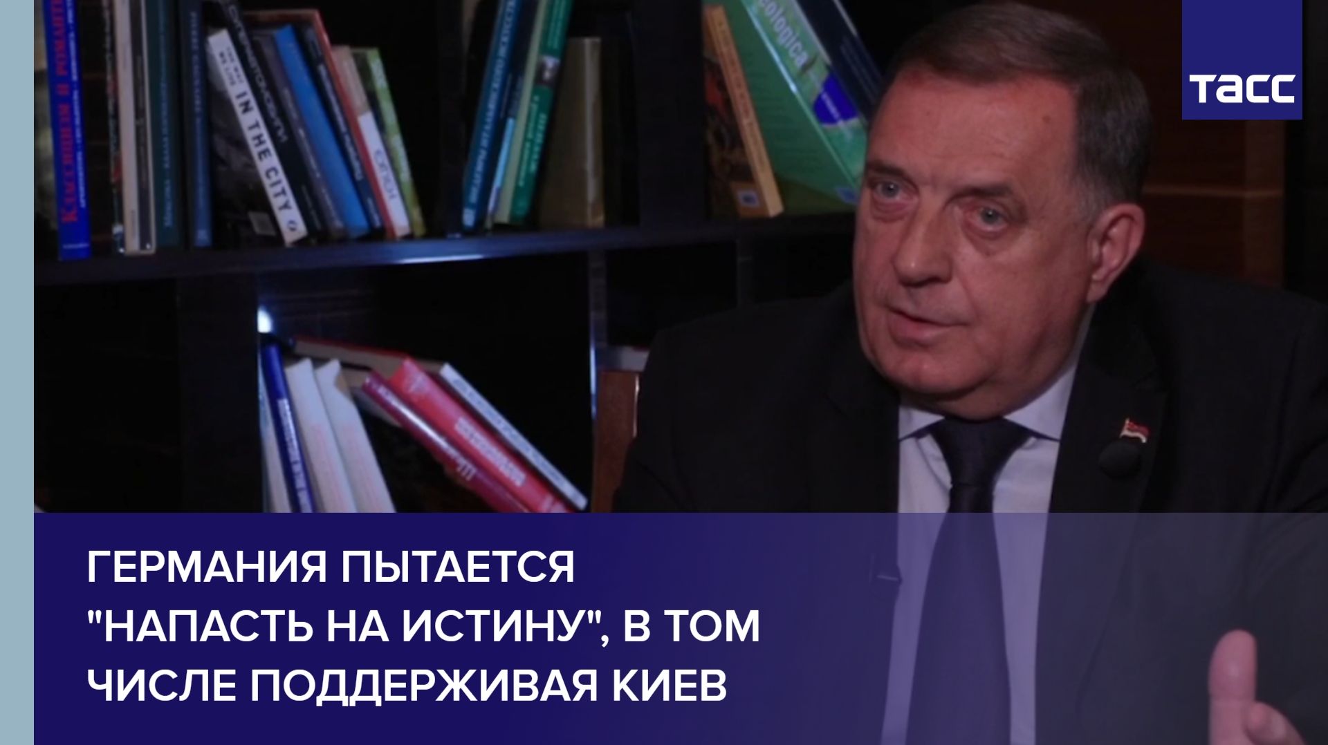 Додик: Германия пытается "напасть на истину", в том числе поддерживая Киев