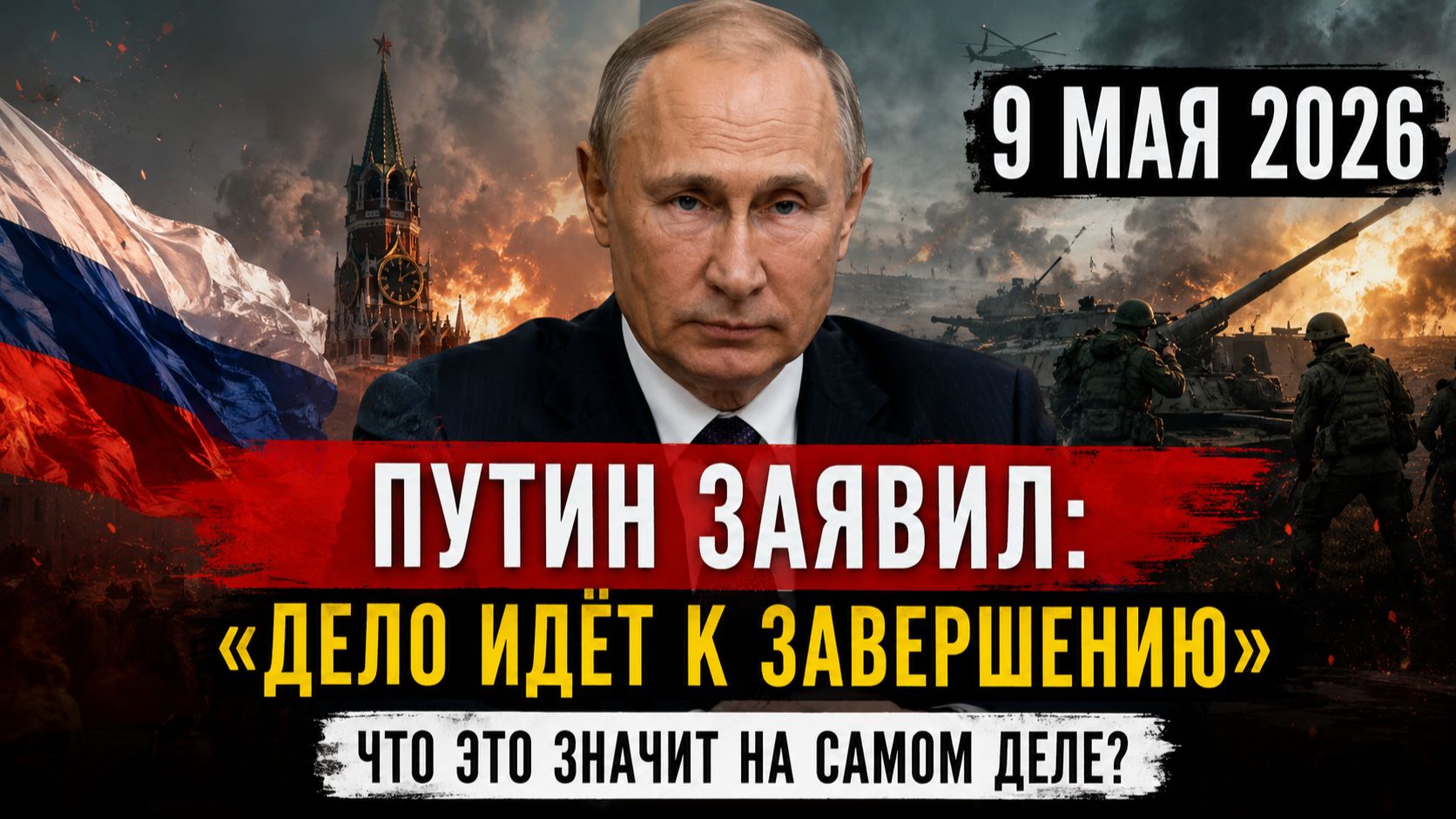 9 Мая 2026: Путин заявил «Дело идёт к завершению». Что это значит на самом деле?