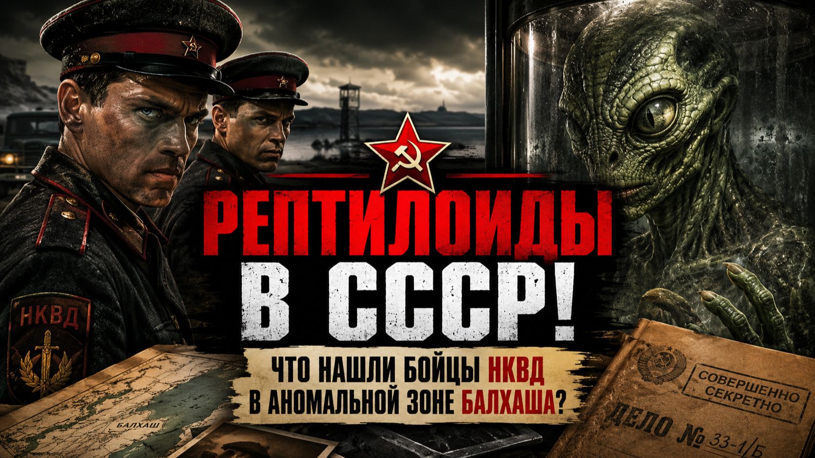 Рептилоиды в СССР! Что нашли бойцы НКВД в аномальной зоне Балхаша? Мистический Хоррор Детектив