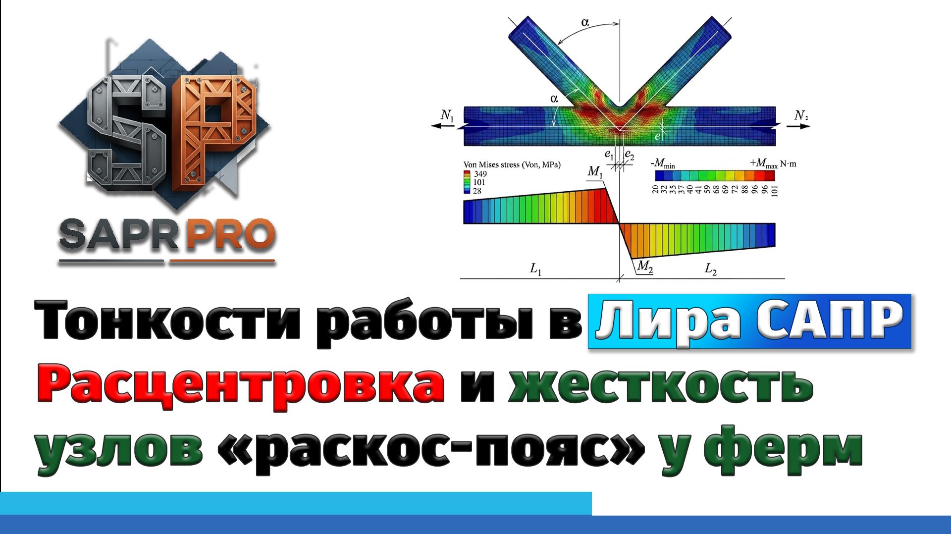 Серия 2. Лира-САПР. Расцентровка и конечная жесткость в узлах фермы "Молодечно". Нужны ли?!