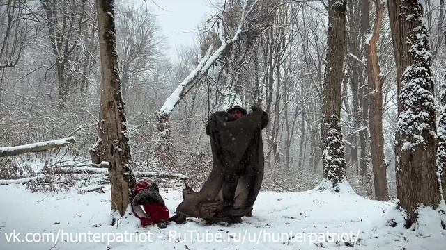 Два дня в зимнем лесу: как я выживал в −13°C без палатки и с глубоким снегом