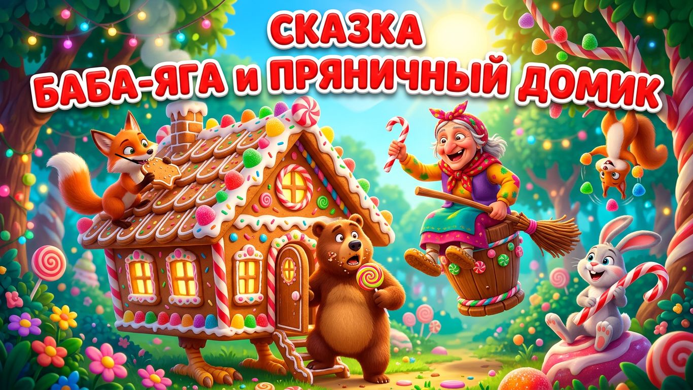 Пряничный домик | Русская народная сказка | Мультфильм для детей смотреть онлайн