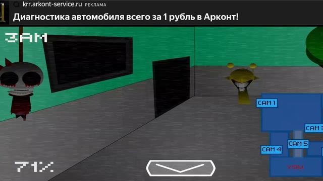 я поиграл в 5 ночей со спрунки (FNAS) #2