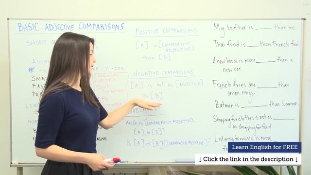Basic Adjective Comparisons - Learn English Grammar