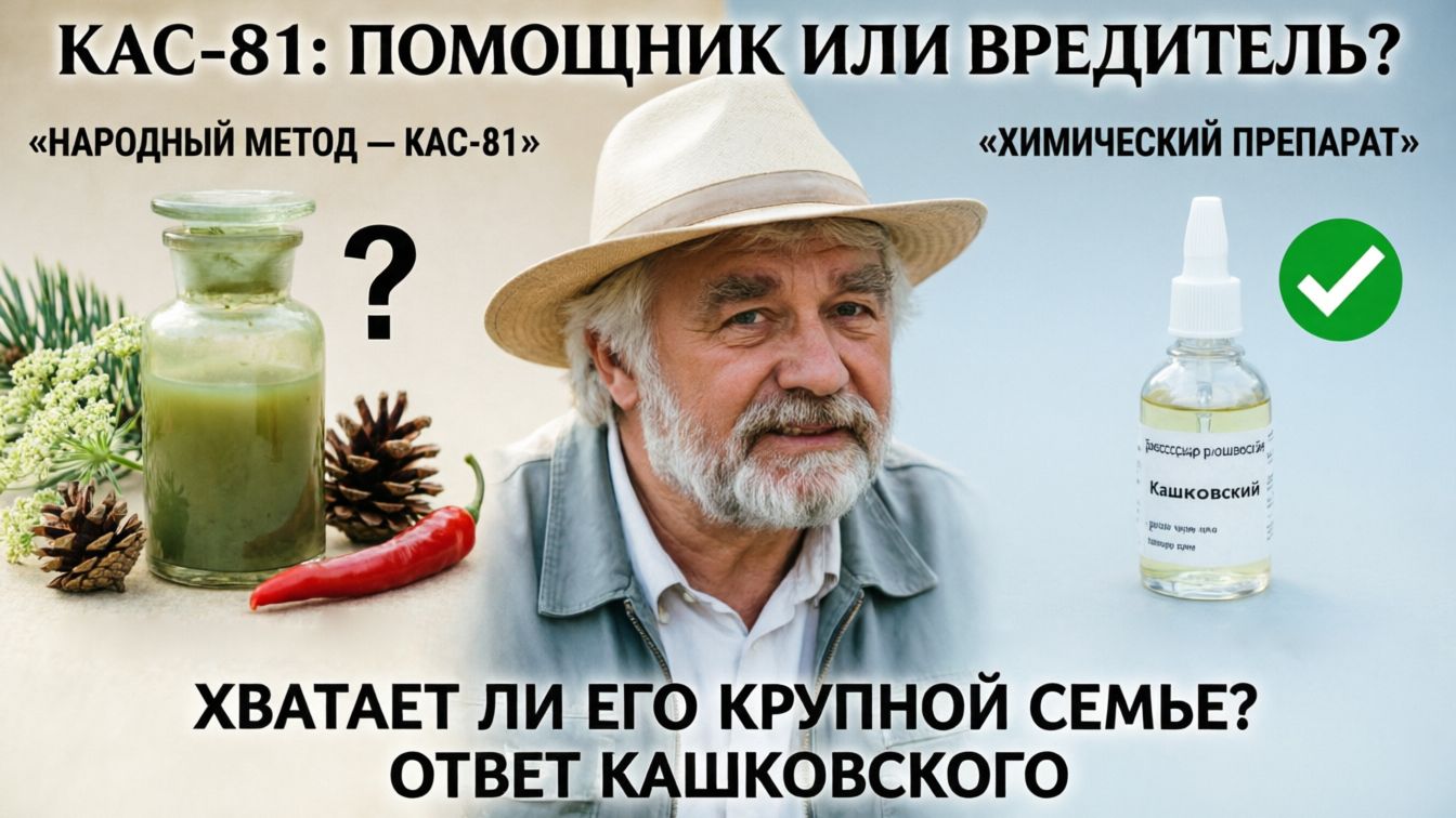 КАС-81 от варроа: настой полыни, сосны и перца. Мнение профессора Кашковского 🌿🐝