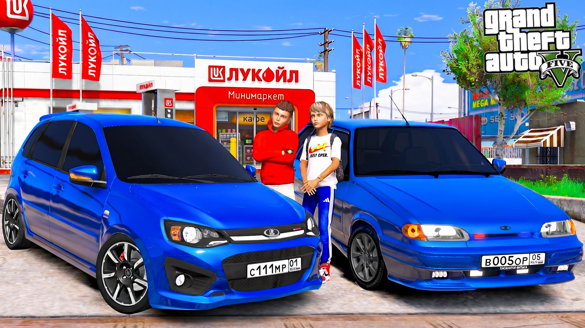 ОПЕРСКАЯ ЕЗДА В GTA 5 - ЛАДА КАЛИНА СПОРТ ПРОТИВ ОПЕРСКОГО ВАЗ 2114! КАКАЯ МАШИНА БЫСТРЕЕ!? 🌊ВОТЕР