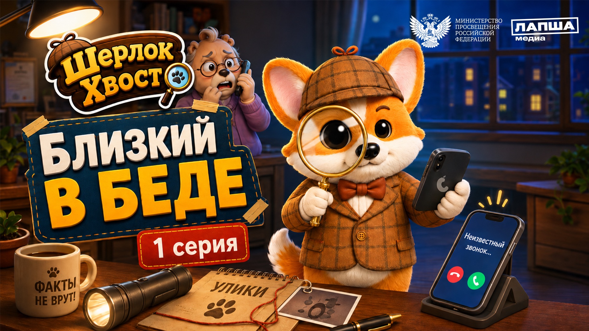Мультсериал Шерлок Хвост | Близкий в беде | Серия 1