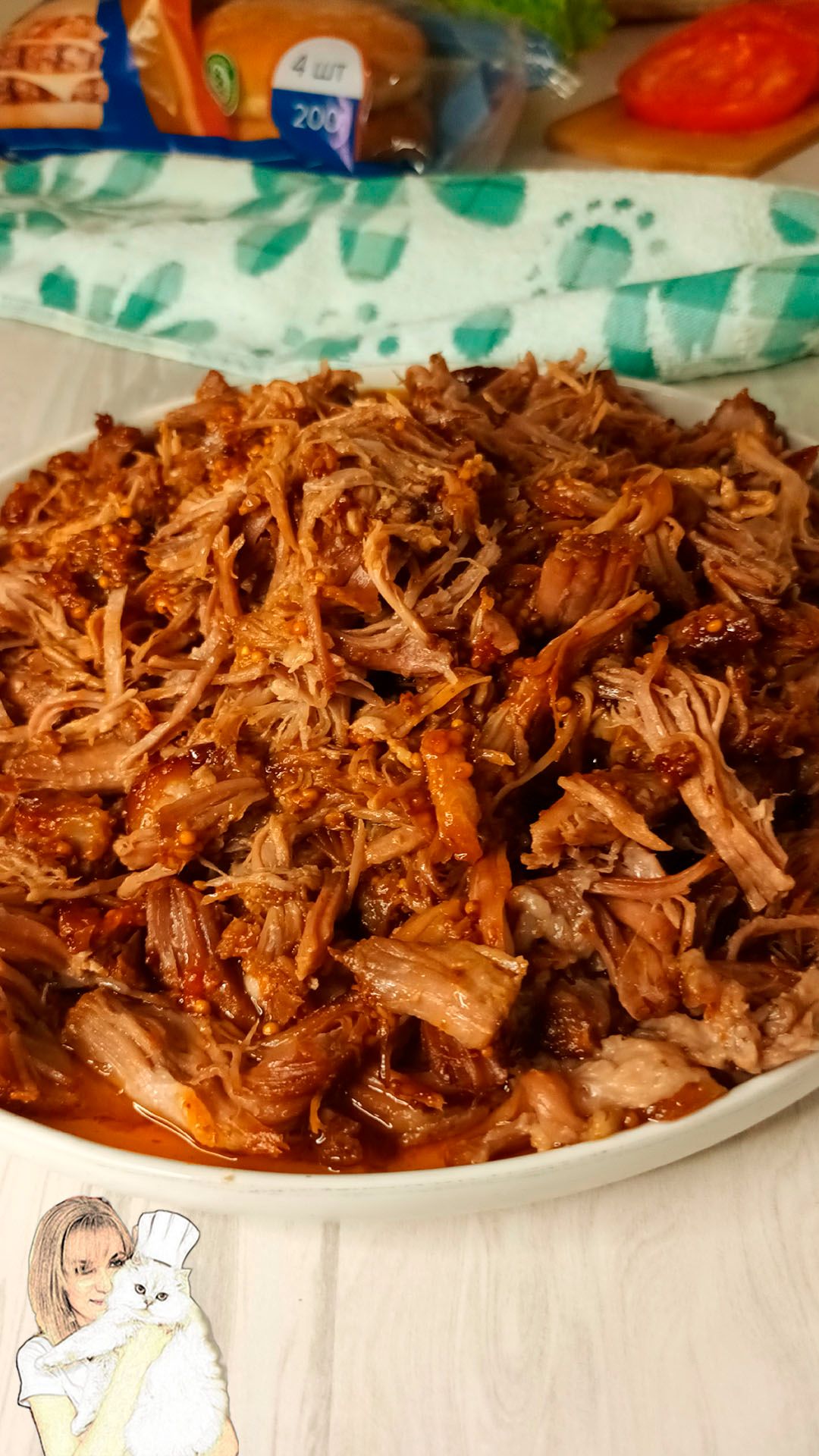 Рваная свинина. Домашний Pulled Pork🥩