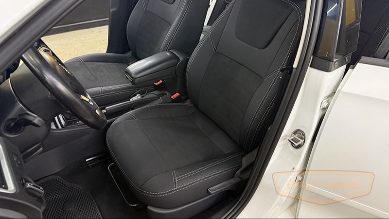 Авточехлы из экокожи для Skoda Rapid