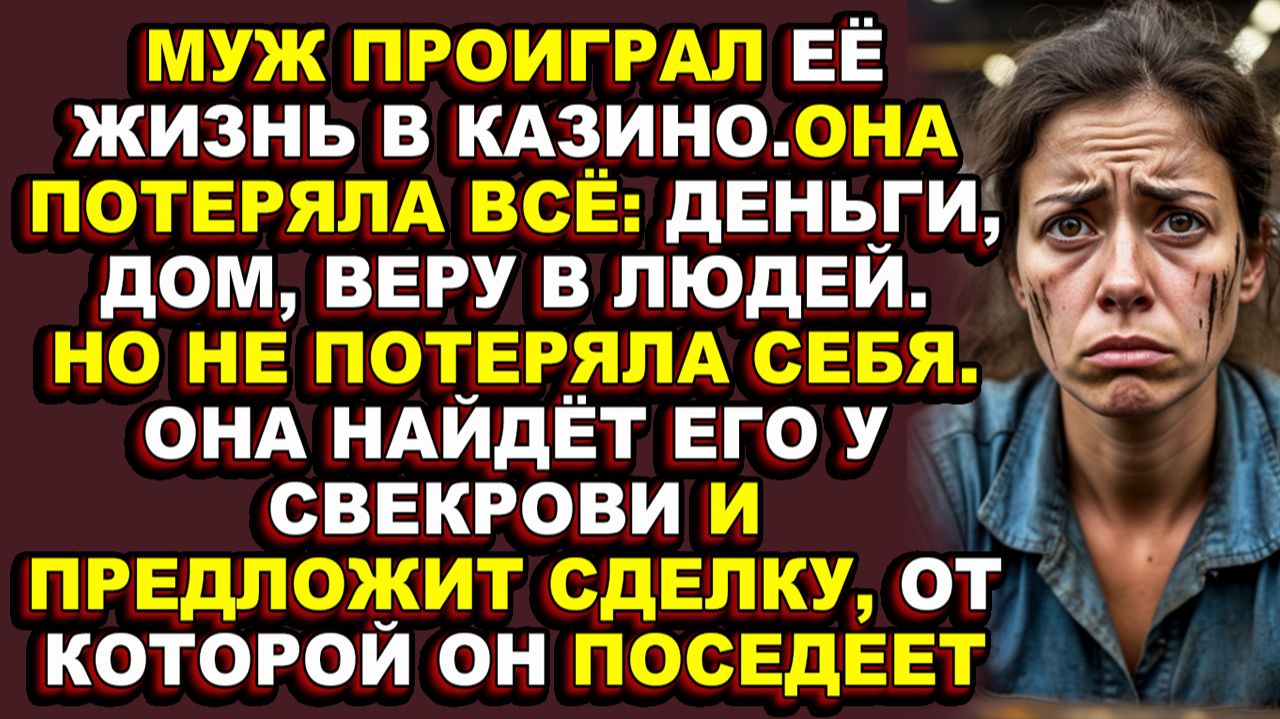 Истории из жизни|Пока она спасала семью, он проигрывал её в казино|Аудио рассказы|Аудиокниги слушать