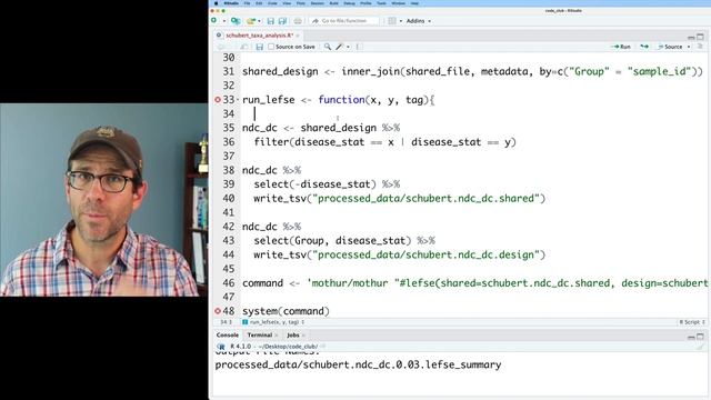 CC114. Using the R system function to run another program and create lefse LDA plots