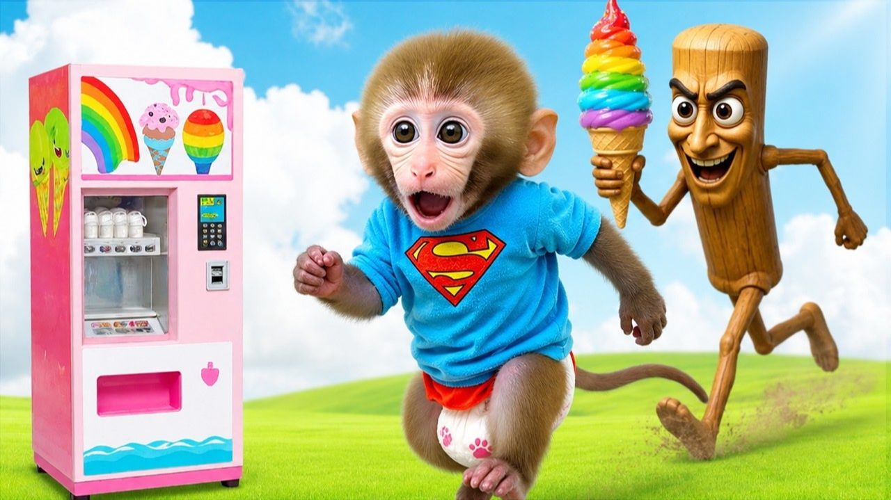 🐒 Обезьянка пытается поесть мороженное 🙊 А потом появляется Тун Тун Тун Сахур