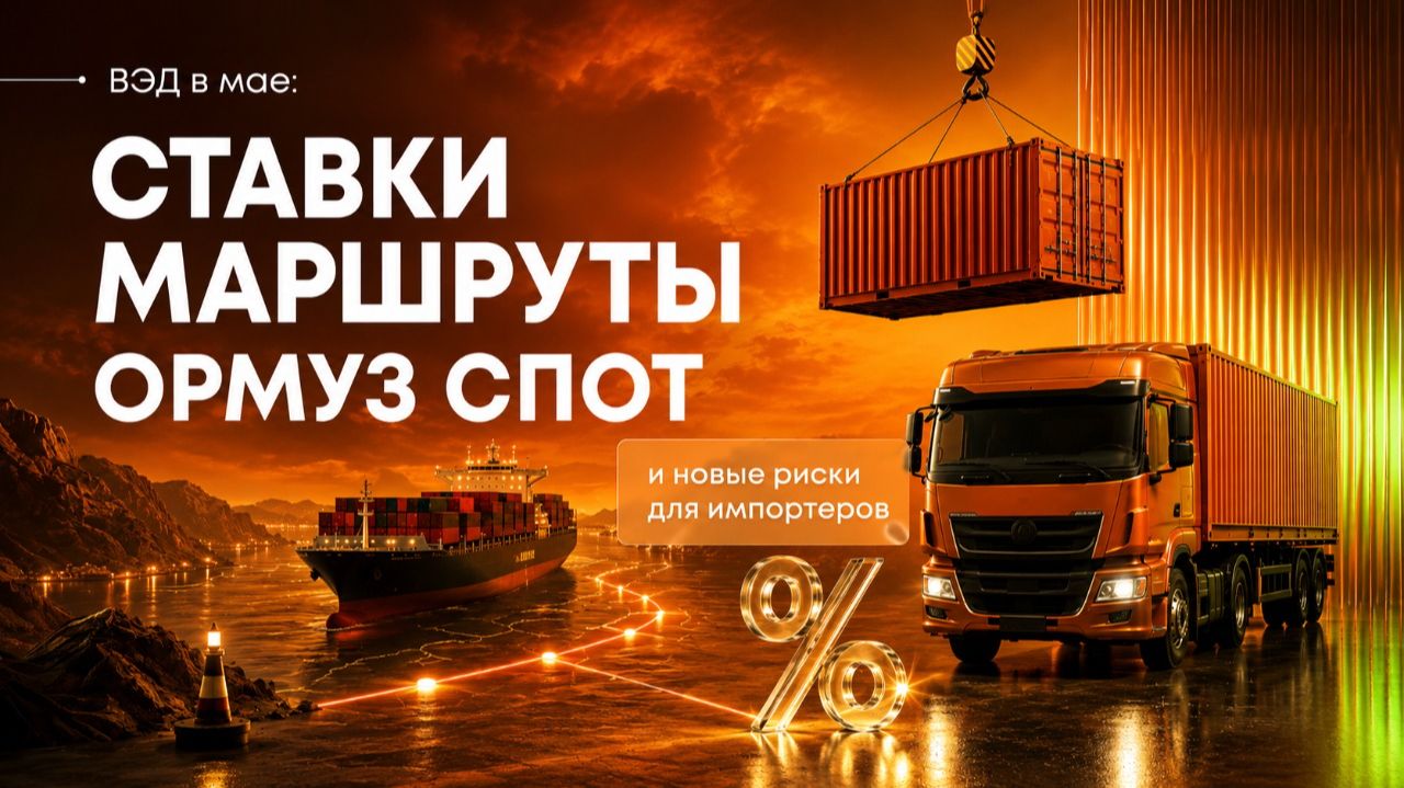 ВЭД в мае: ставки, маршруты, Ормузский пролив, СПОТ и новые риски для импортеров
