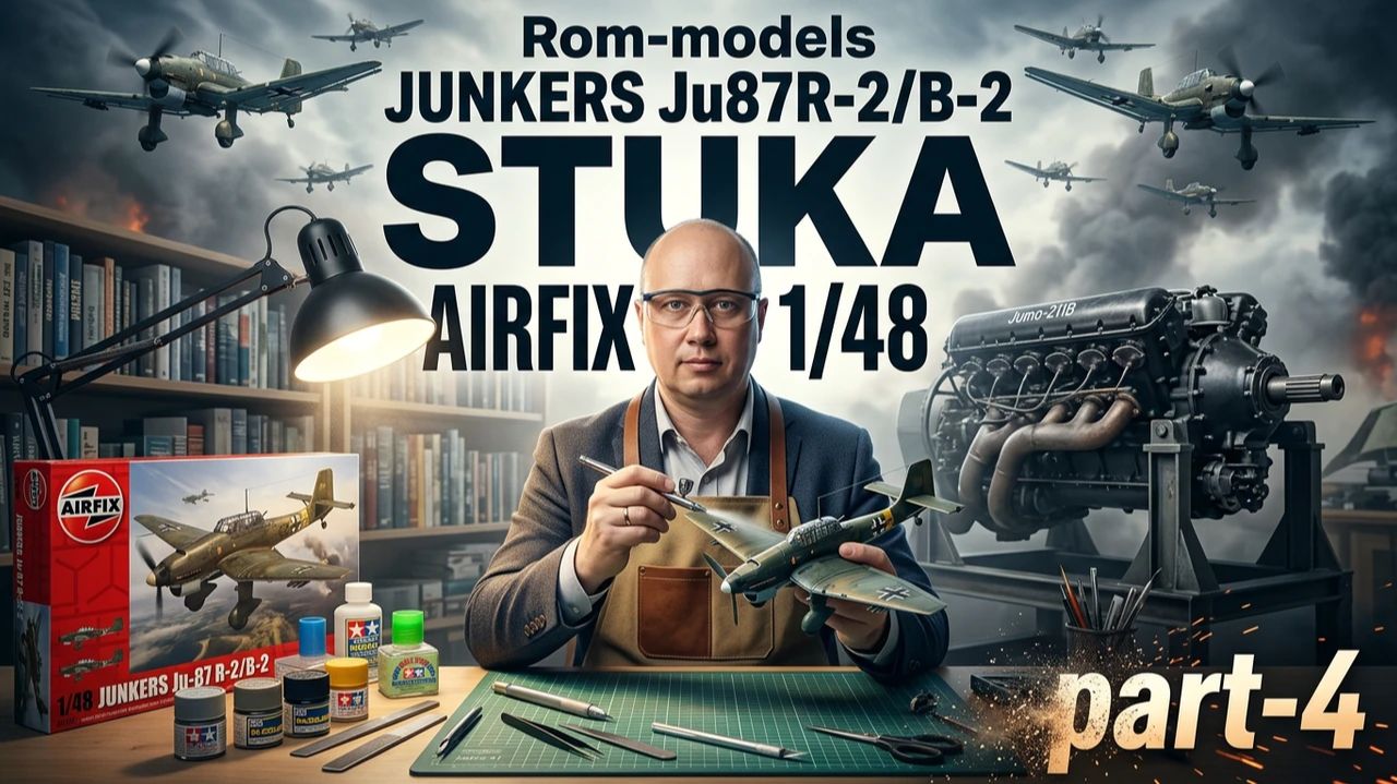 JUNKERS Ju87R-2/ B-2 STUKA AIRFIX 1/ 48 part-4