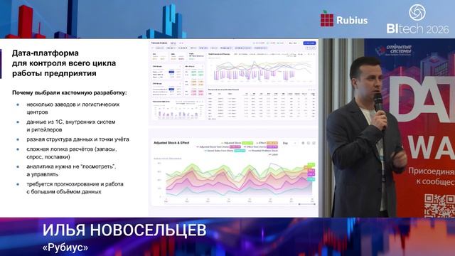 Выступление Ильи Новосельцева на BiTech "Кастомный BI – когда «с нуля» выгоднее готовых коробок"