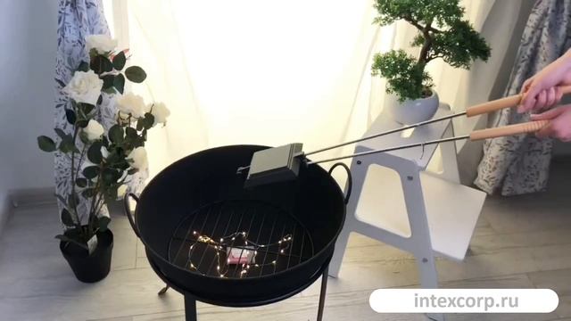 Приспособление для приготовления тостов на огне САРТЕН, металл, дерево, 14х14 см, C22090000