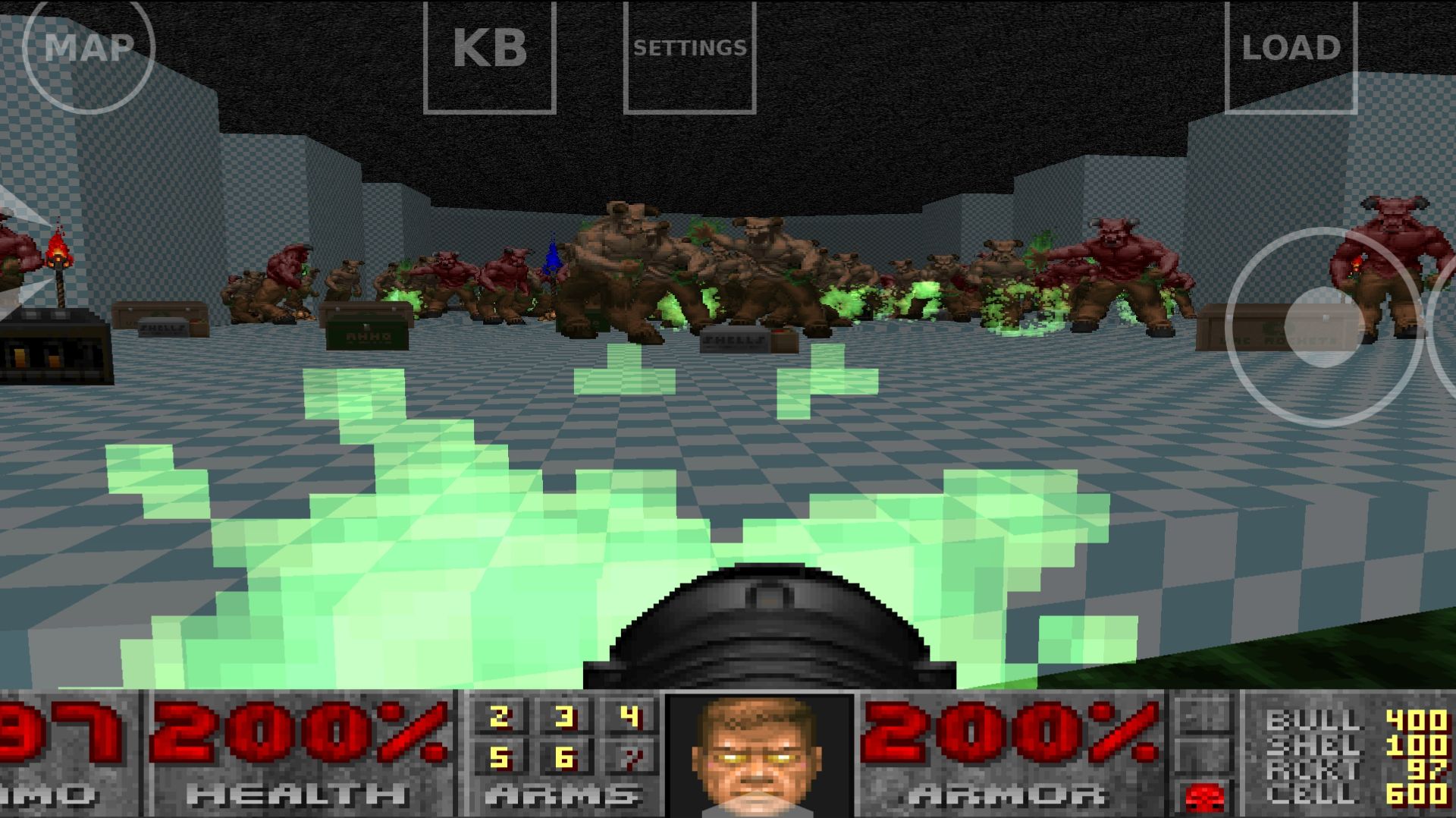 ABC.wad e3m8 — PWAD ... [ more monsters, army-infestmen ]