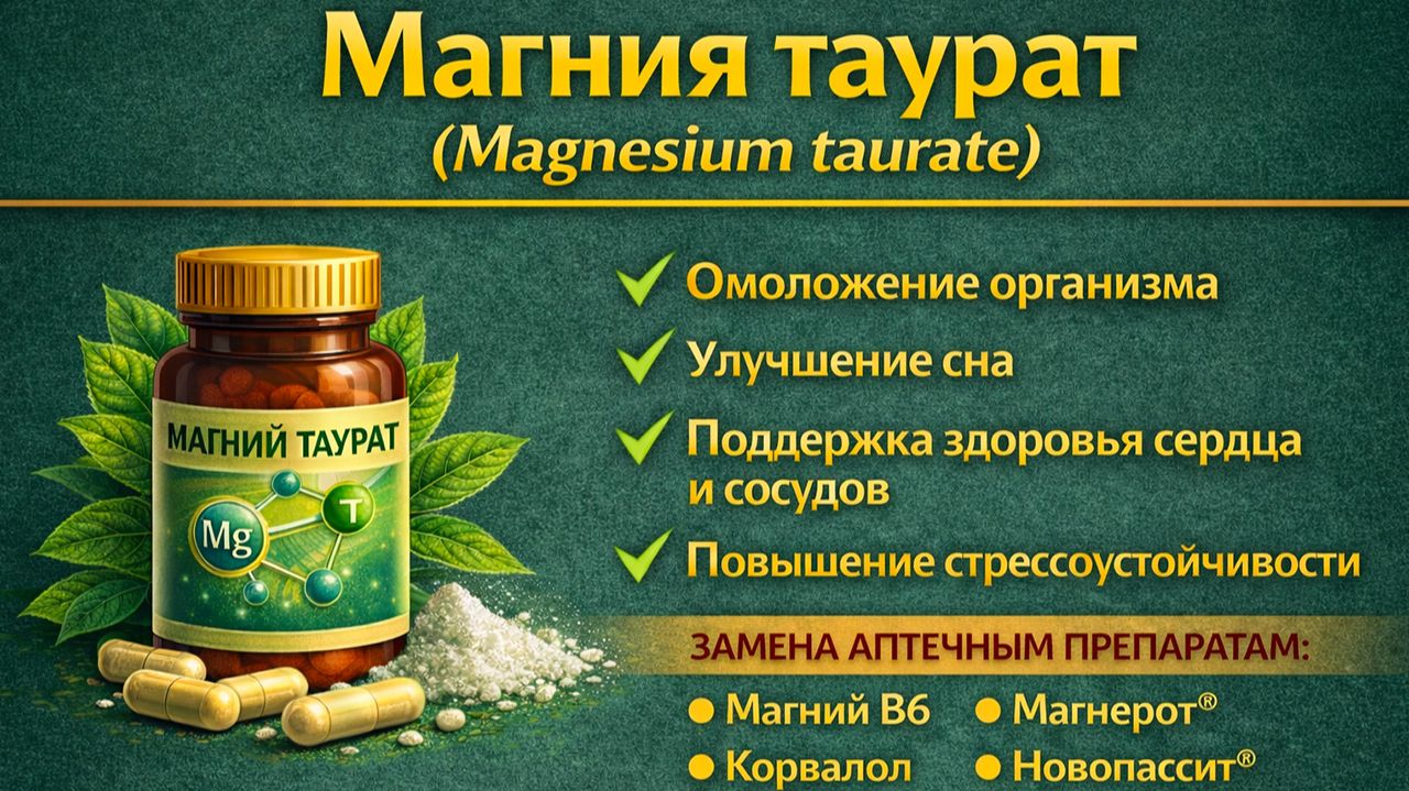 Магния таурат (Magnesium taurate)_1080p