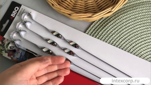 Набор шампуров HOT TIME, хромированный металл, 60 см, 4 шт., C80900920