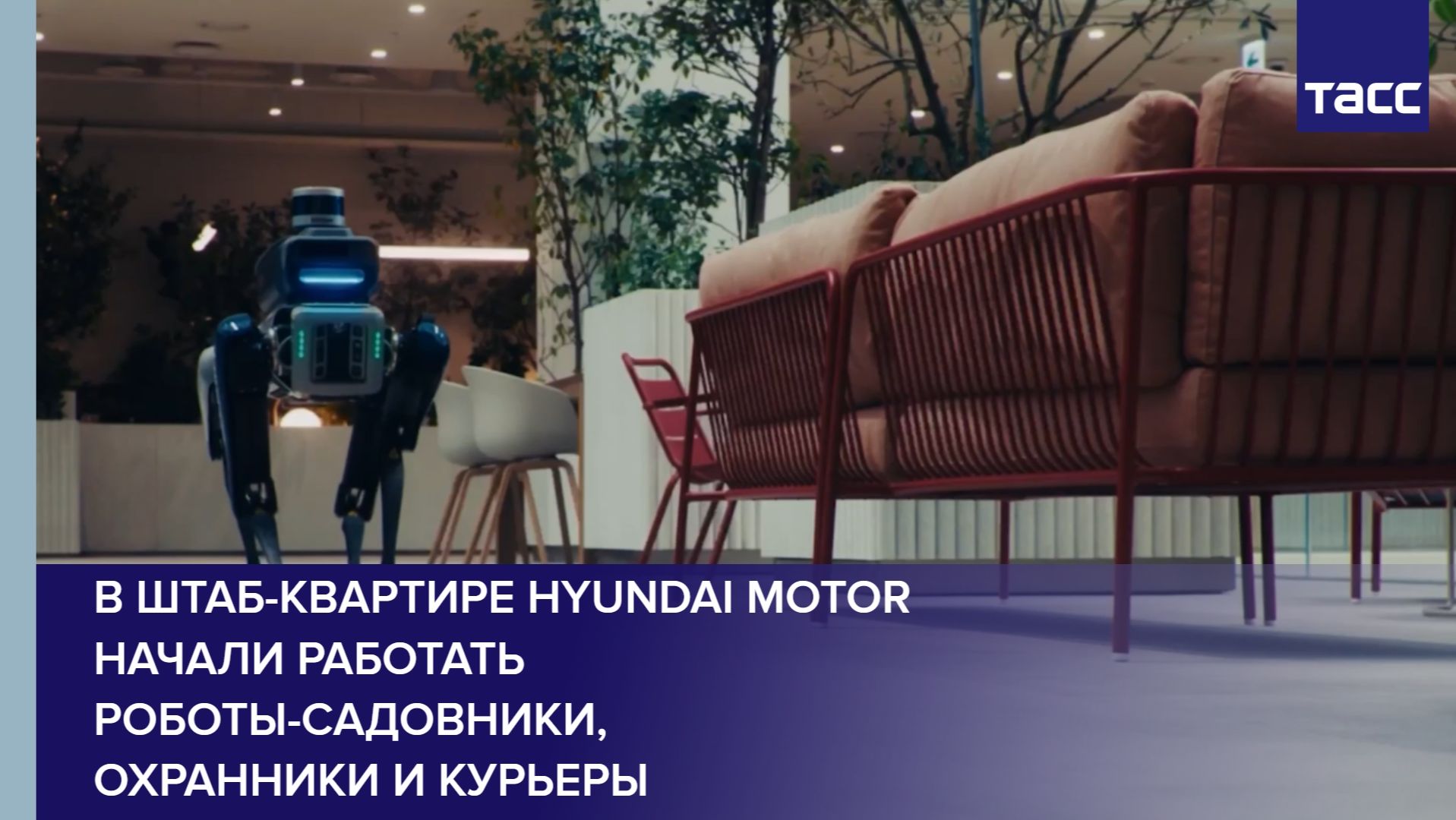 В штаб-квартире Hyundai Motor начали работать роботы-садовники, охранники и курьеры