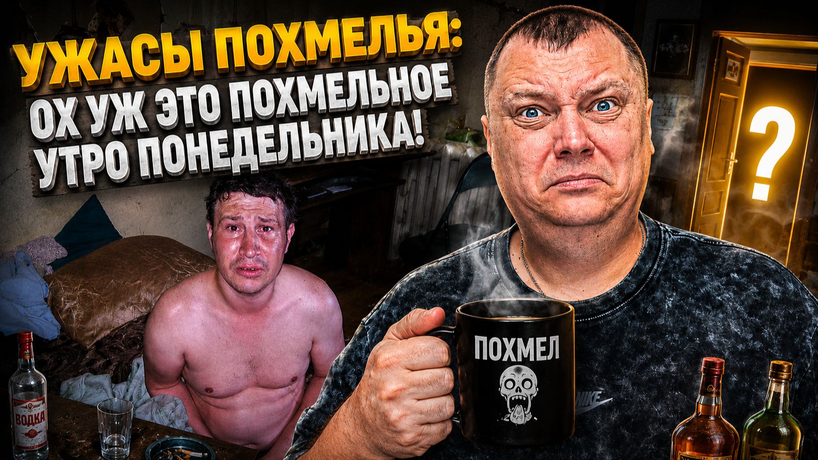 Ужасы похмелья: Ох уж это похмельное утро понедельника!