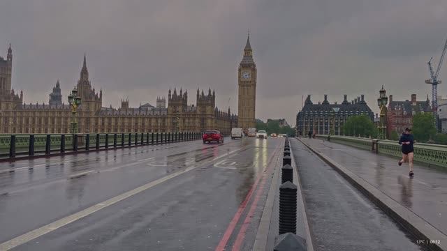 Прогулка под дождем в Вестминстере, Лондон. Расслабляющая ASMR-прогулка под дождем