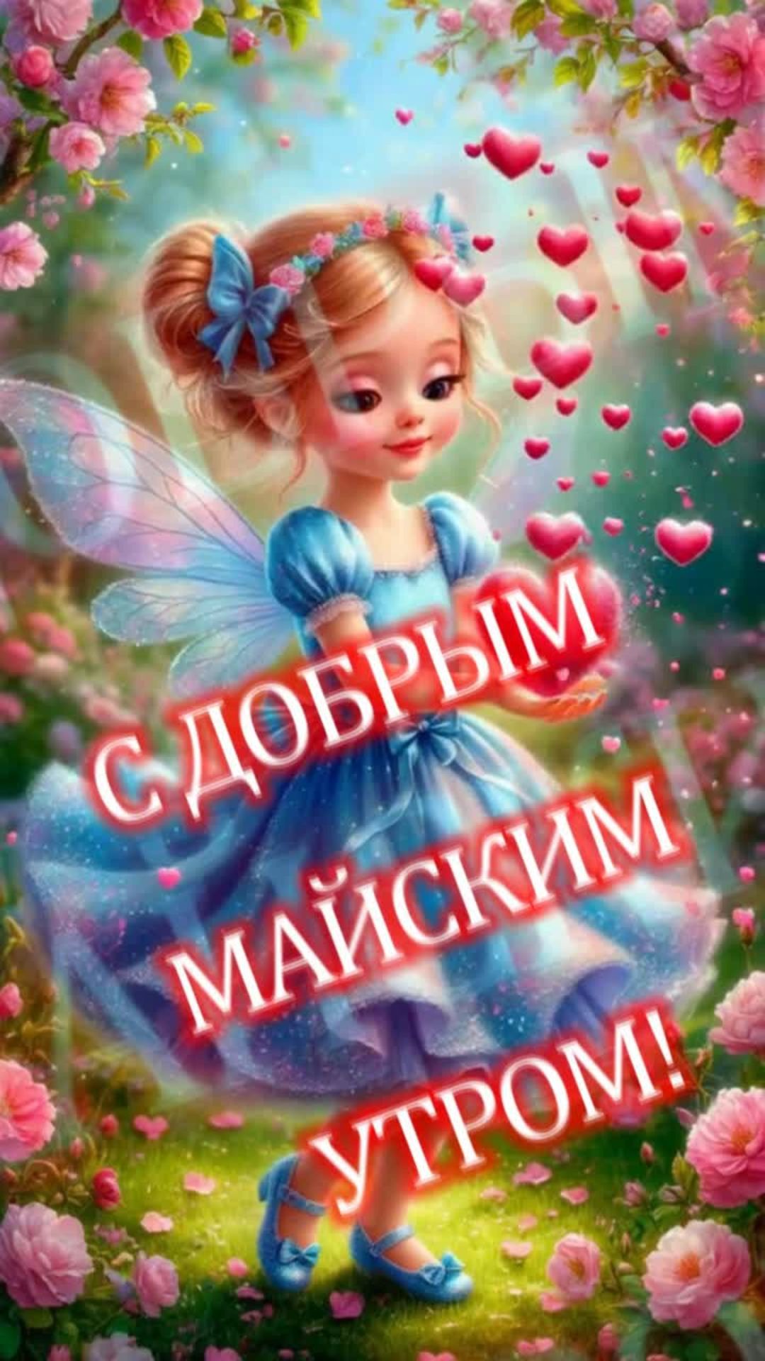С Добрым Чудесным Утром!  Красивая открытка с пожеланиями Доброго весеннего Утра!
