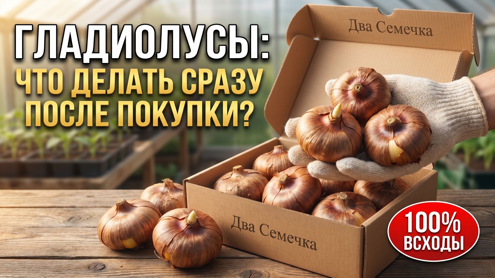 Показываем новые луковицы гладиолусов: 4 действия от распаковки до посадки