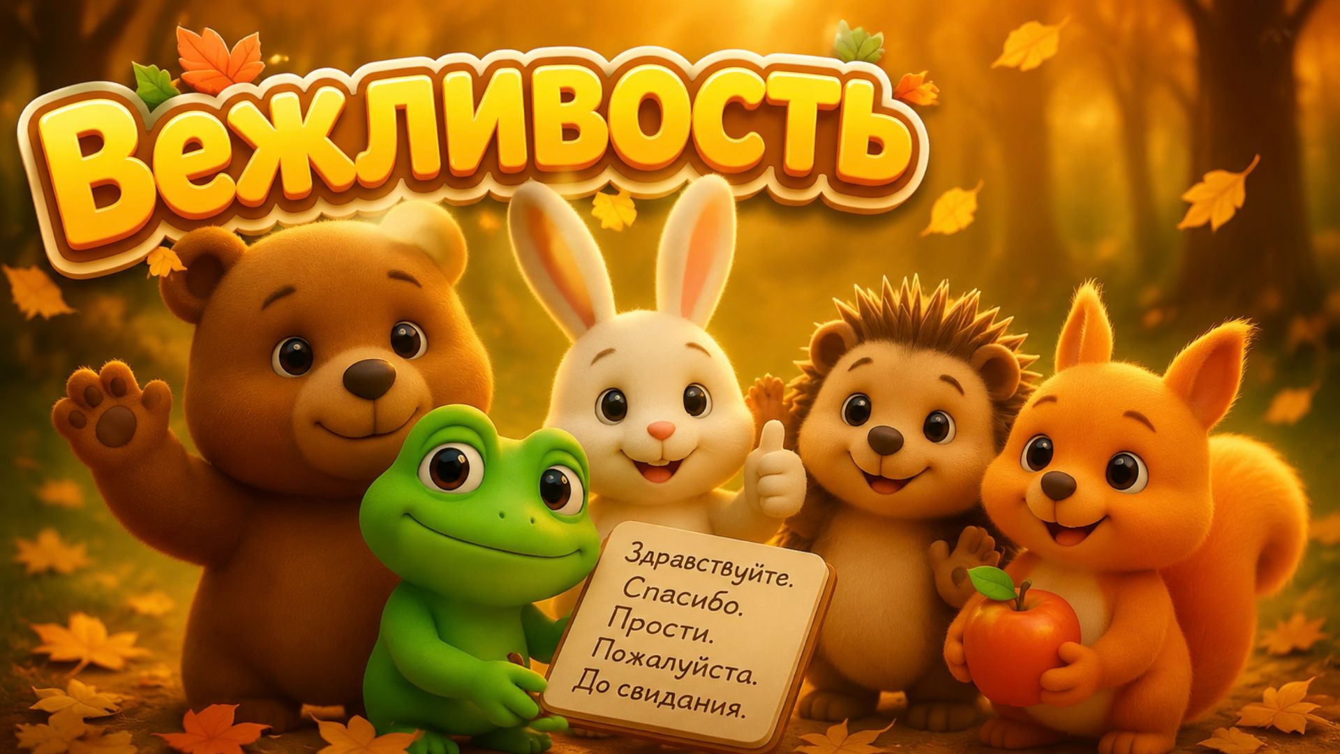 Мультфильм для детей Квакваландия: «Вежливость?» 5 серия