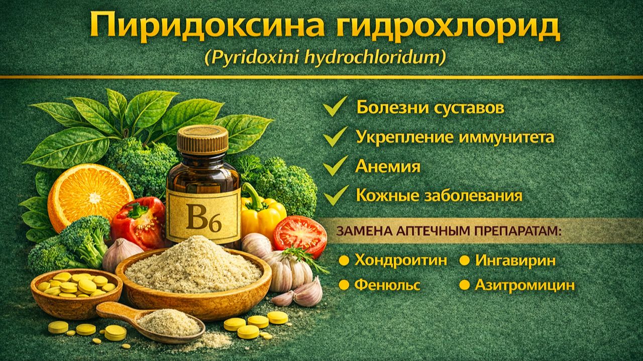 Пиридоксина гидрохлорид (Pyridoxini hydrochloridum)