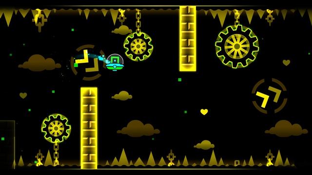 Прохождение уровня Never Be Alone на 3 монетки Geometry Dash