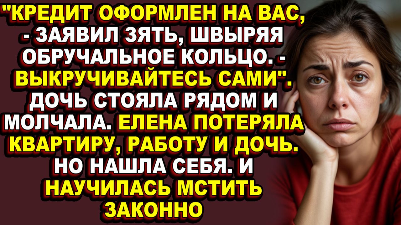 Истории из жизни|Она оформила кредит на свадьбу дочери, а зять забрал подарки и ушёл|Аудио рассказы