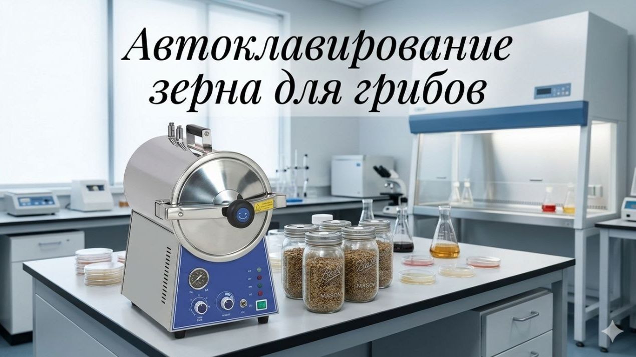 Автоклавирование перловой крупы для выращивания грибов триходермы, боверии. Зима пришла в Сибирь