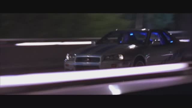 Двойной Форсаж Прыжок через мост на Nissan Skyline GTR R34.