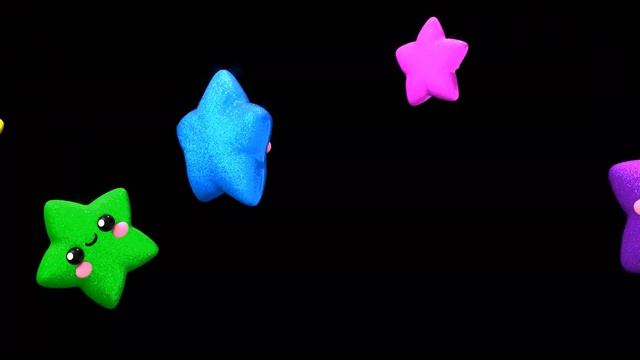 Baby Fruit Dancing Hip Hop with STARS ⭐⭐⭐⭐ ⭐ Рэп-песня - Сенсорное видео