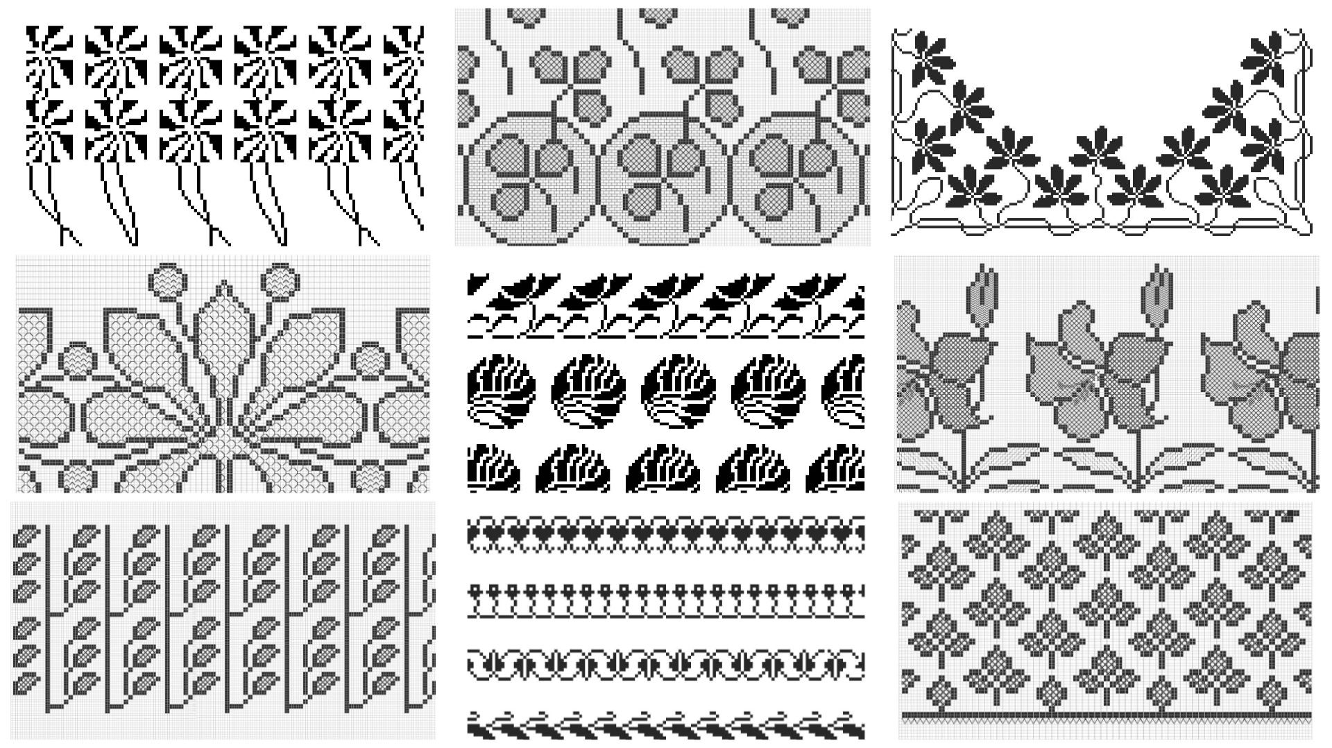 🕰️🧶 Старинные СХЕМЫ. Подборка №193. Art Nouveau для вязания и рукоделия. 🧶🕰️