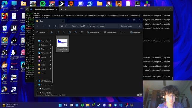 лабораторная работа №7 Выполнение Имитмод