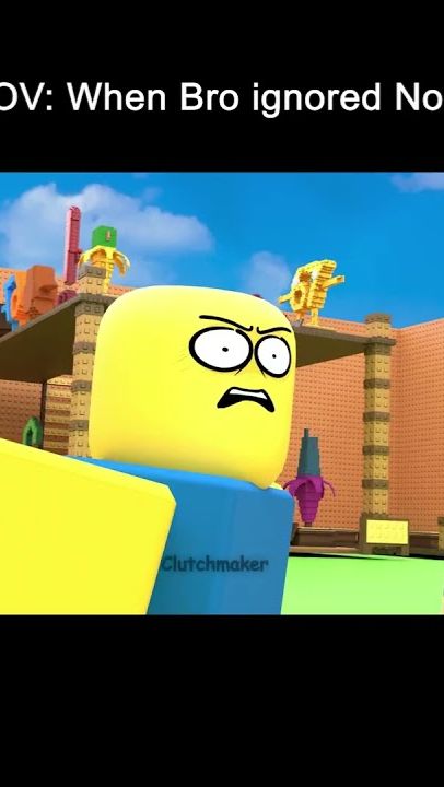 POV: When Bro ignored Noob in Kick a Lucky Block💀
