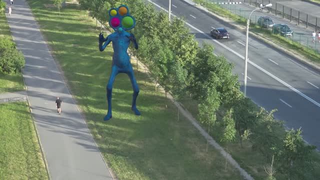 Попытоголовый в городе