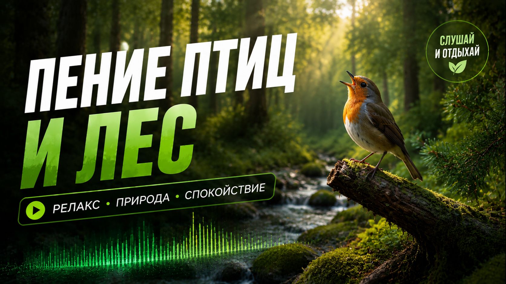 Пение птиц в лесу 🌿 Звуки природы для отдыха и сна