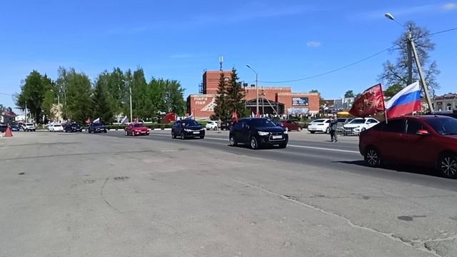 2026-05-09 Автопробег по центру села Починки Нижегродской области  день Победы