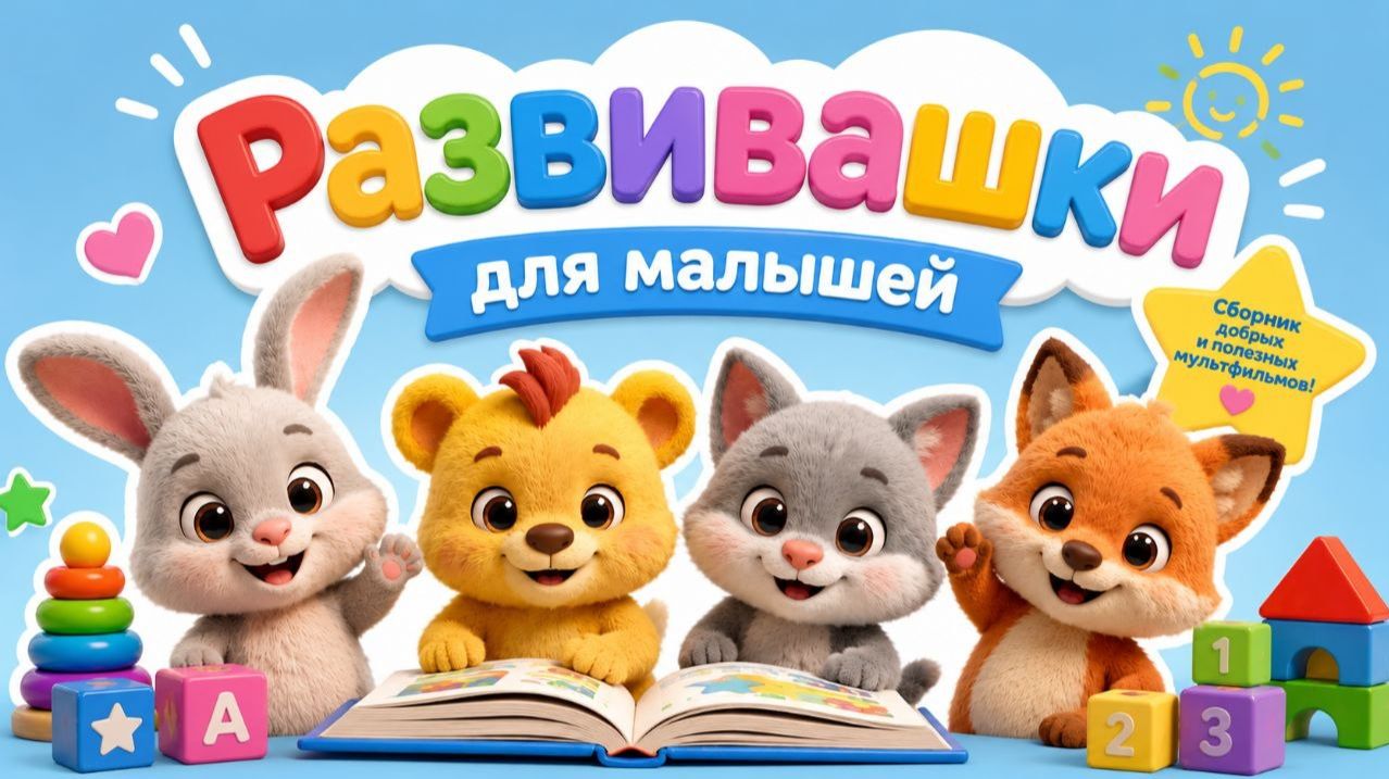 Развивашки! Большой Сборник мультиков для малышей