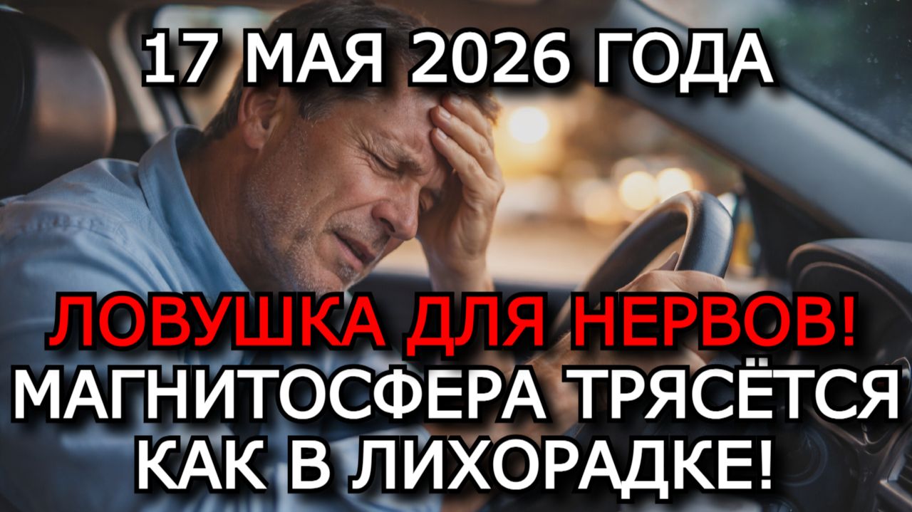 МАГНИТНЫЕ БУРИ 17 МАЯ 2026 — K-ИНДЕКС 4, ЗАТЯЖНОЙ ШТОРМ ДО 18 МАЯ, ЖЁЛТЫЙ УРОВЕНЬ
