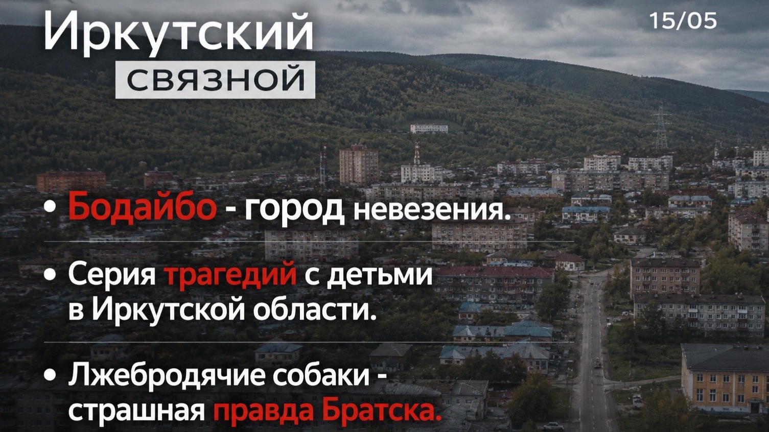Город невезения Бодайбо. Серия трагедий с детьми. Лжебродячие собаки - страшная правда Братска.