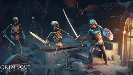 Грим соул - заброшенный склеп. Сундук. Grim Soul: Survival - The abandoned crypt