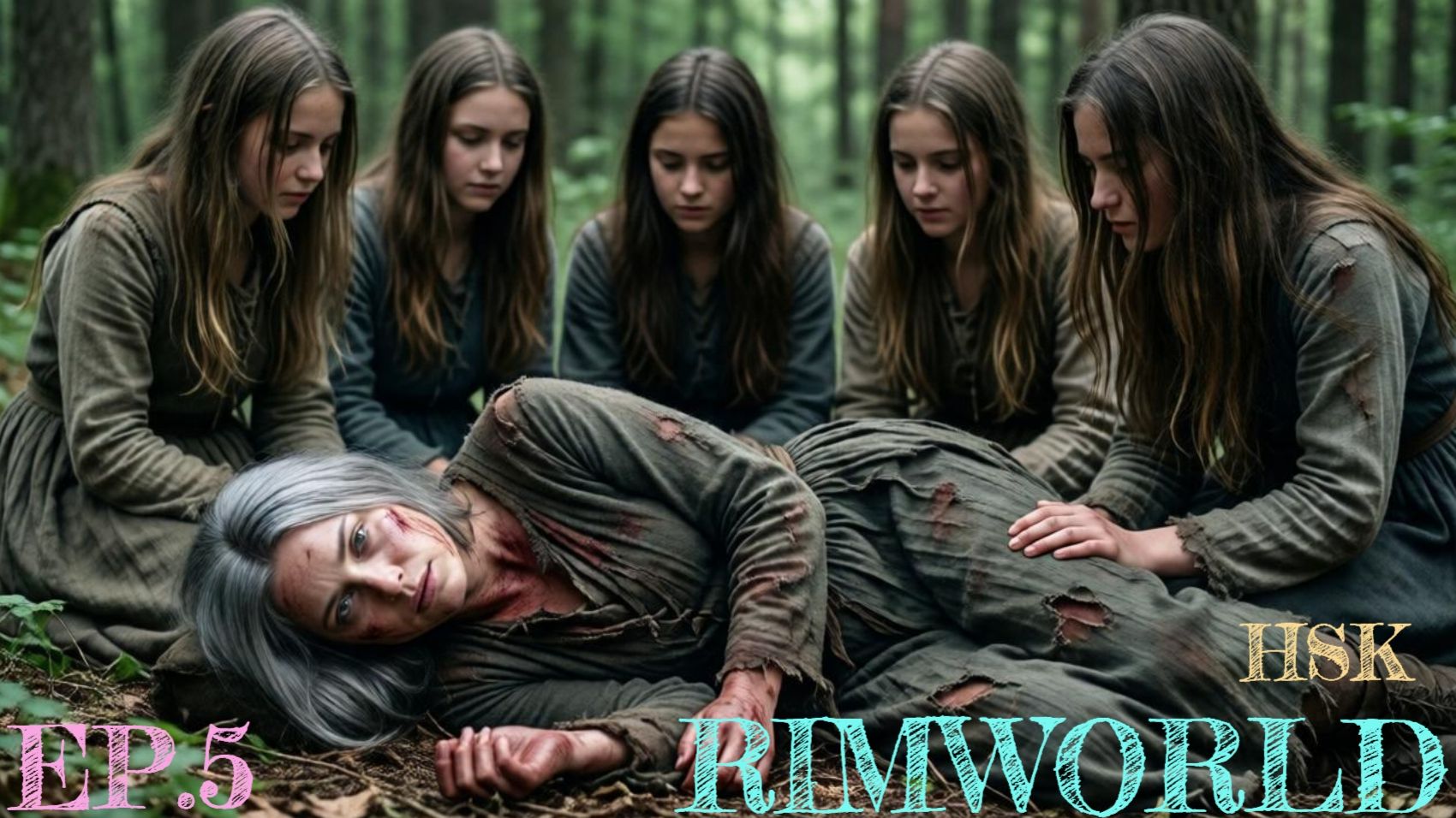 RimWorld HSK | 5 серия | Племя. Пять девочек и седая дама |