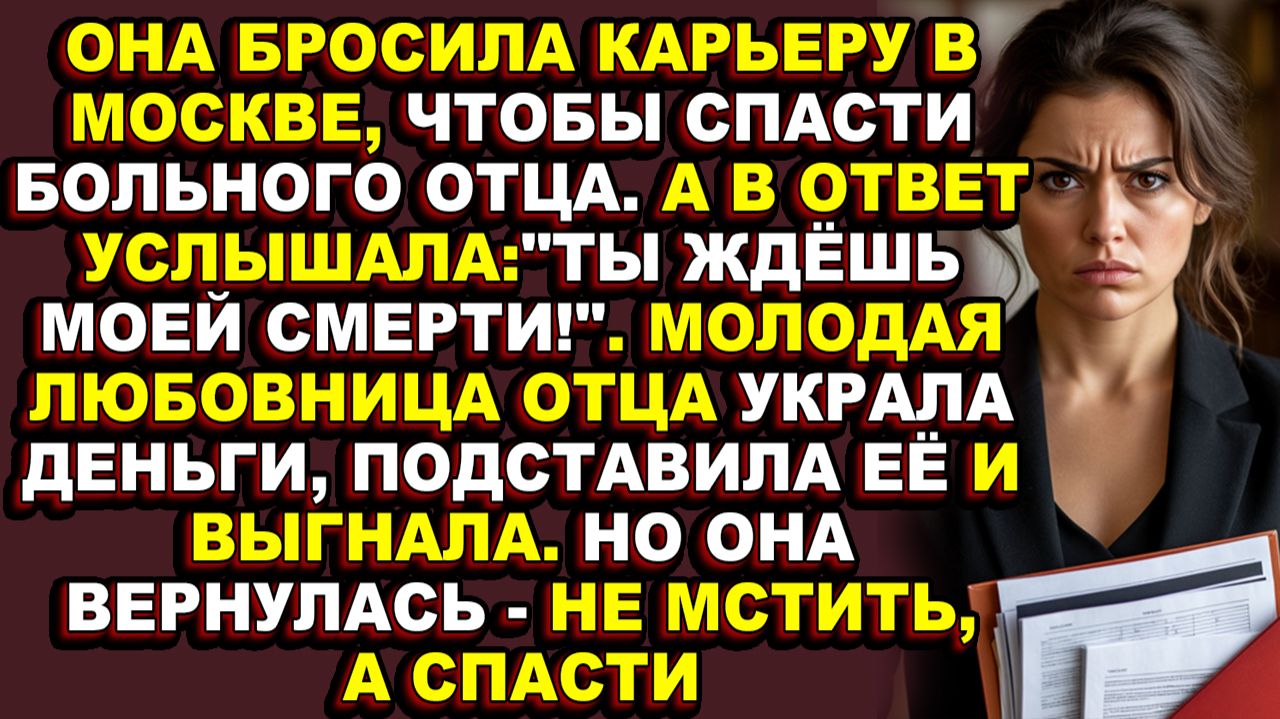 Истории из жизни|Отец выгнал её, поверив лжи молодой жены, но она вернулась|Аудио рассказы|Аудиокниг